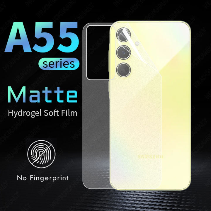 Samsung Galaxy A55 A35 A25 A15 A05S A05 A54 A34 A24 A14 A04S Full Cover Back Matte Hydrogel Film ...