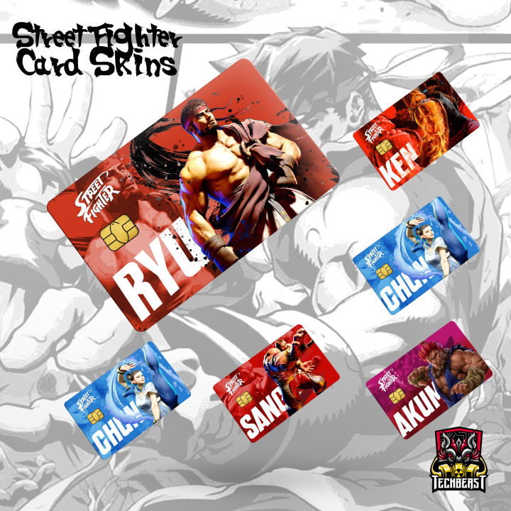 3M Street Fighter Anime ATM Debit Credit Beep Card Skin Vinyl Sticker ...