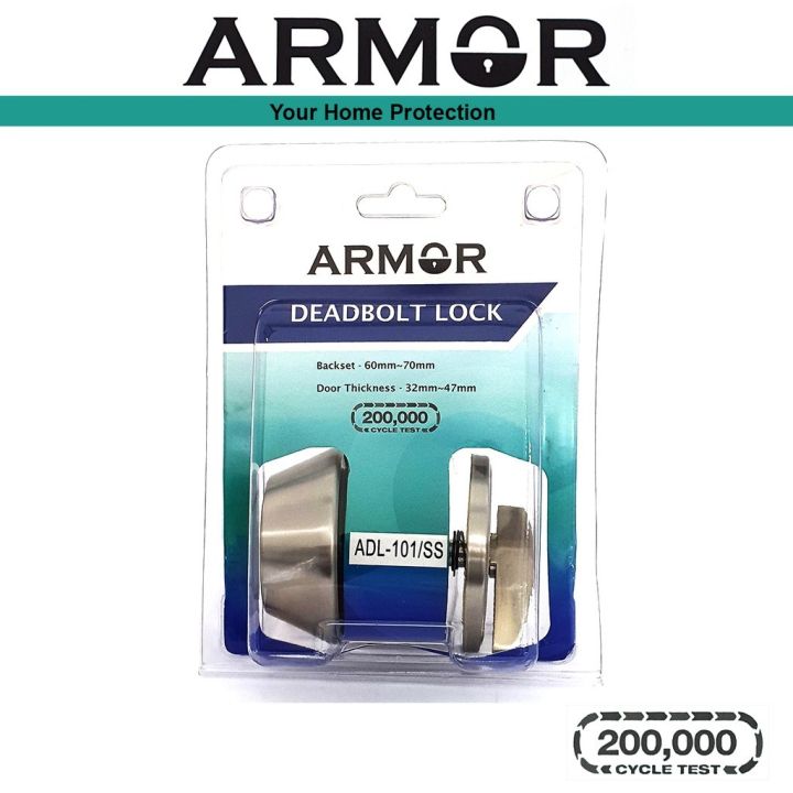ARMOR ADL101/SS Thumbturn & Key Deadbolt Lock | Lazada