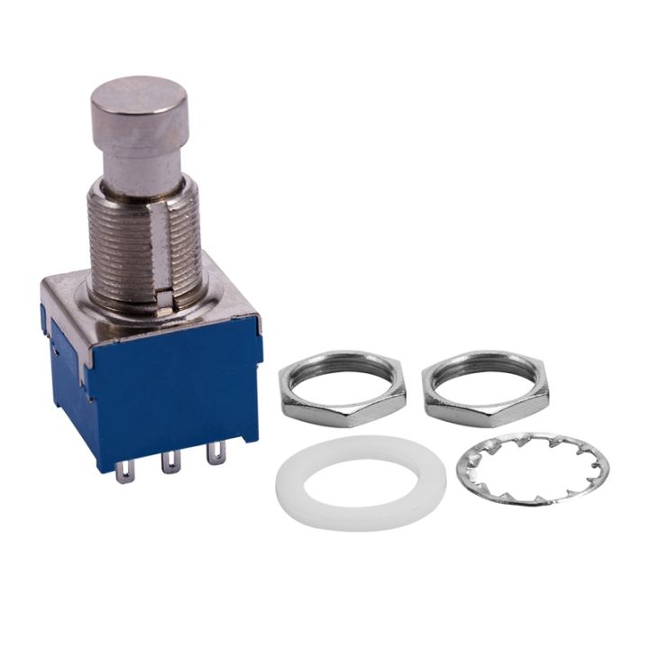 (AFZU) Guitar Effects 3PDT 9-Pin Latching Stomp Pedal Footswitch Foot ...