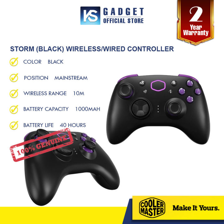 Cooler Master Storm (Black) Wireless/Wired Controller (CMI-GSCX-BK1) | Lazada