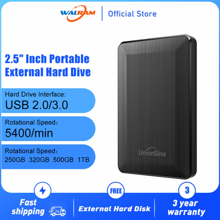 WALRAM แบบพกพาภายนอก Solid State Hard Drive 250GB/320GB/500GB/1TB/USB3 ...
