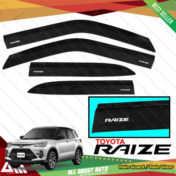 Toyota Raize 2023 2024 Rain Guard Window Door Visor OEM Black Type ...
