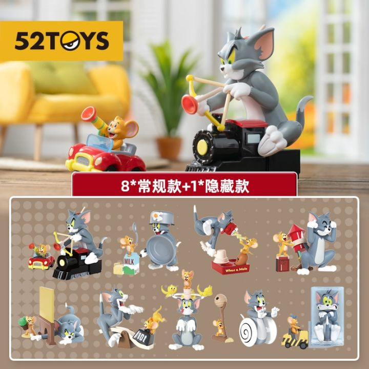 52TOYS Blind Box Tom and Jerry Brawls, cute Figures, Desktop Decoration ...
