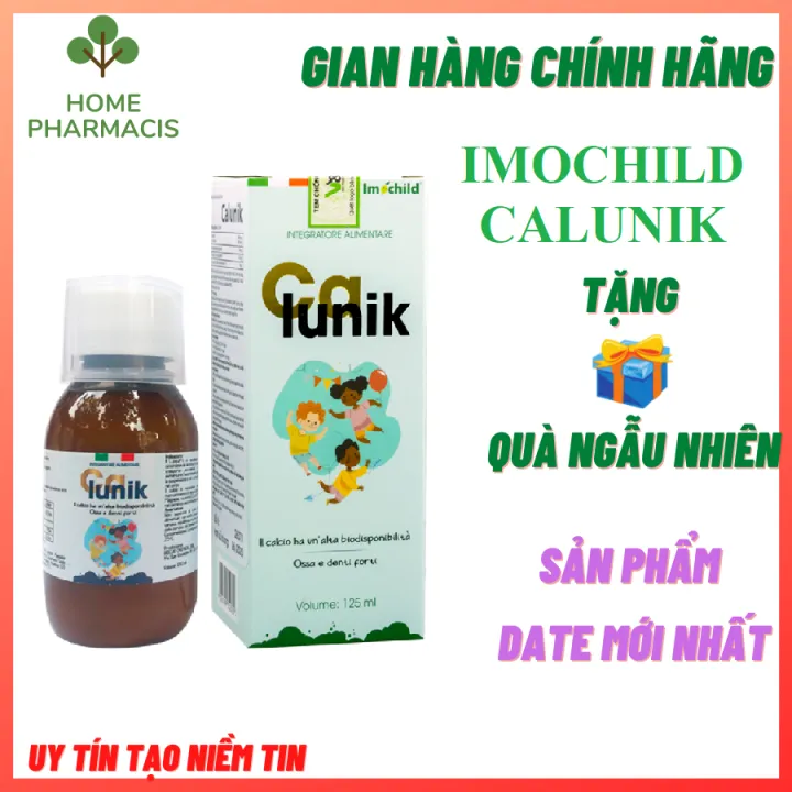 Calunik Imochild Bổ sung Vitamin D3 và K2, Canxi và Magie cho trẻ em từ ...