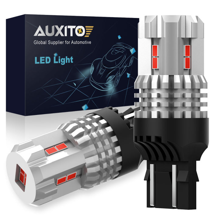 AUXITO 2ชิ้น7443 7440 7441 P21W LED อัตโนมัติ3020 W21 W21W T20/5W ไฟไฟ ...
