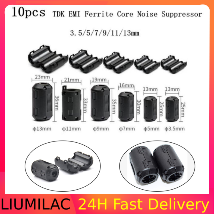 10pcs Anti-jamming Noise Suppression Filter Ring Noise Filter Noise ...
