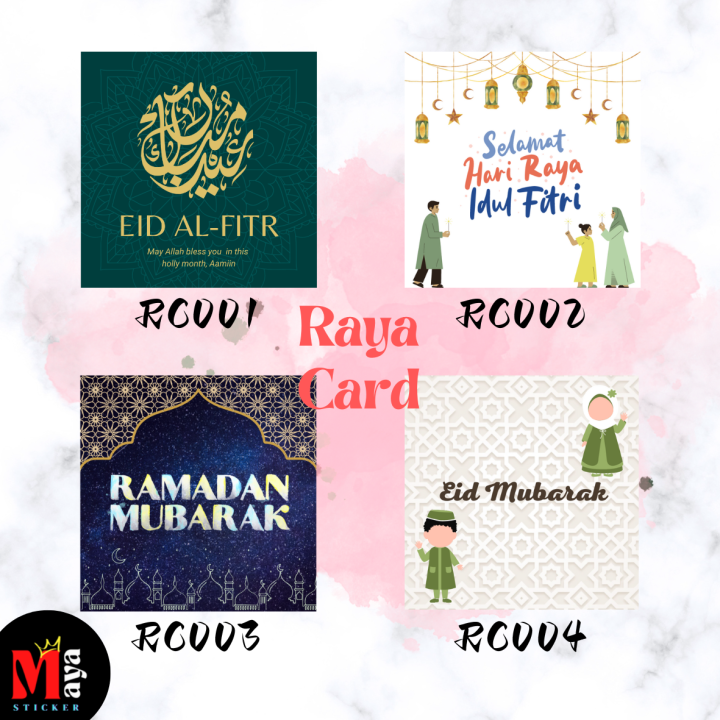 Raya Promo 【Ready Stock】 Raya Card-Hari Raya Aidilfitri Card-Eid | Lazada