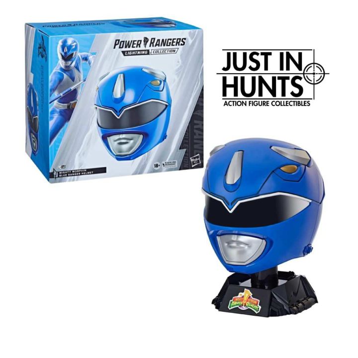 Power Rangers Lightning Collection Mighty Morphin Blue Ranger Helmet ...