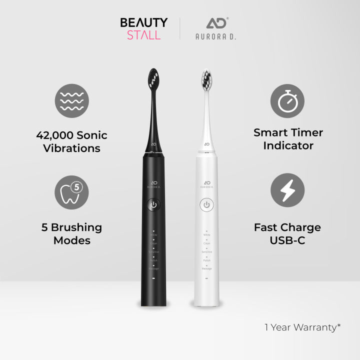 Aurora D. Smart Sonic Pro Electric Toothbrush | Dupont Bristles ...