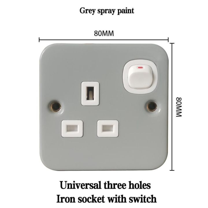 British Style Exposed Heavy Duty Socket Box Single-Joint / Double-Joint ...