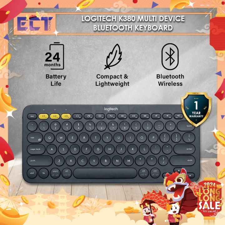 Logitech K380 Multi Device Bluetooth Keyboard (7 Colors Option) | Lazada
