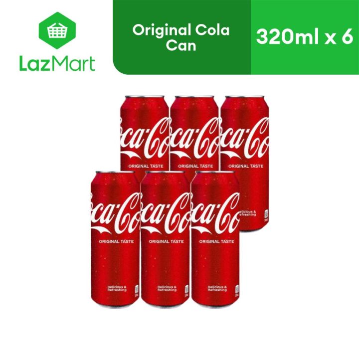 COCA-COLA Original 320ml x 6 cans | Lazada PH