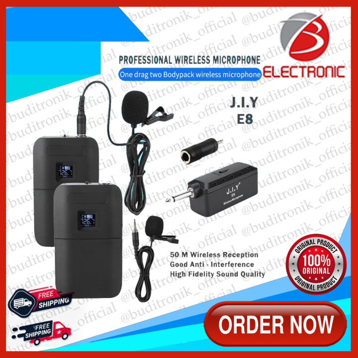 Original Microphone Jepit / Mic Jepit JIY Dual Jepit UHF Charging ...