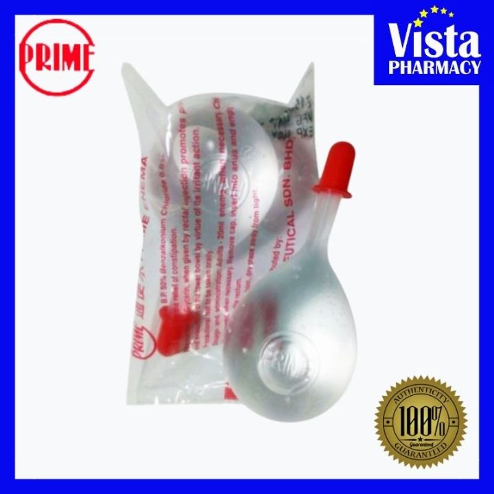 PRIME ENEMA (10ML/20ML) (PUMP FOR CONSTIPATION) | Lazada