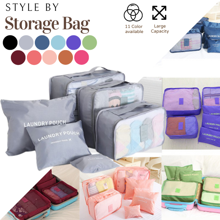 Style By Korean Multifunction Set 6 in 1 Clothes Storage Travel Luggage ...