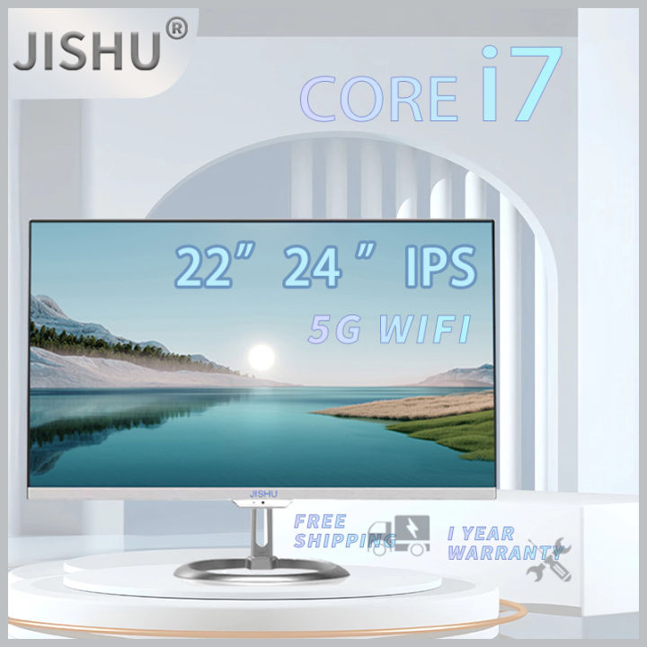 2025 JISHU All in One computer set pc full set 22inch/ 24inch Desktop ...
