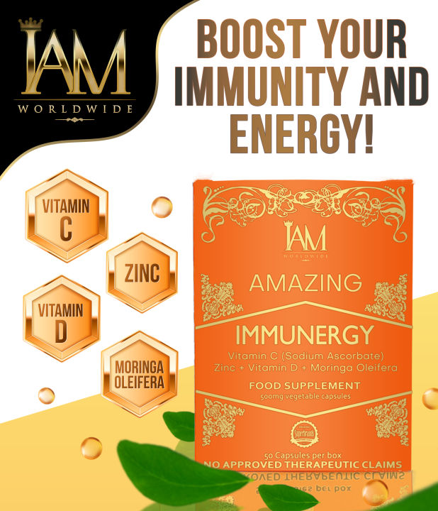 IAM WORLDWIDE Amazing Immunergy Energy Booster Immunity Organic ...
