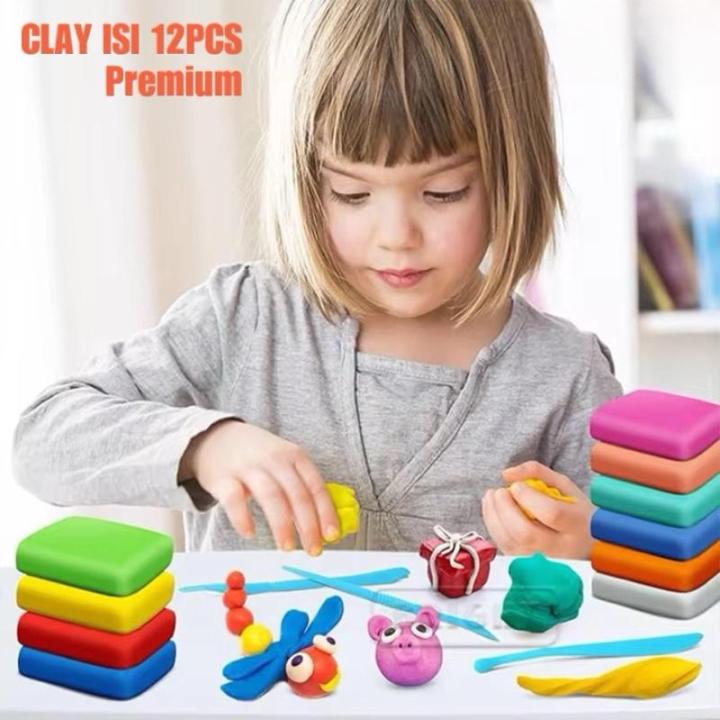 Clay Mainan Anak / Mainan Edukasi Lilin anak / Polymer Clay / Mainan ...