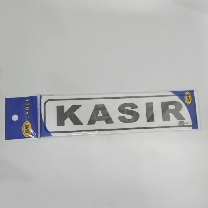 sticker "kasir / kassa" gambar tempel label sign label stiker bagus ...