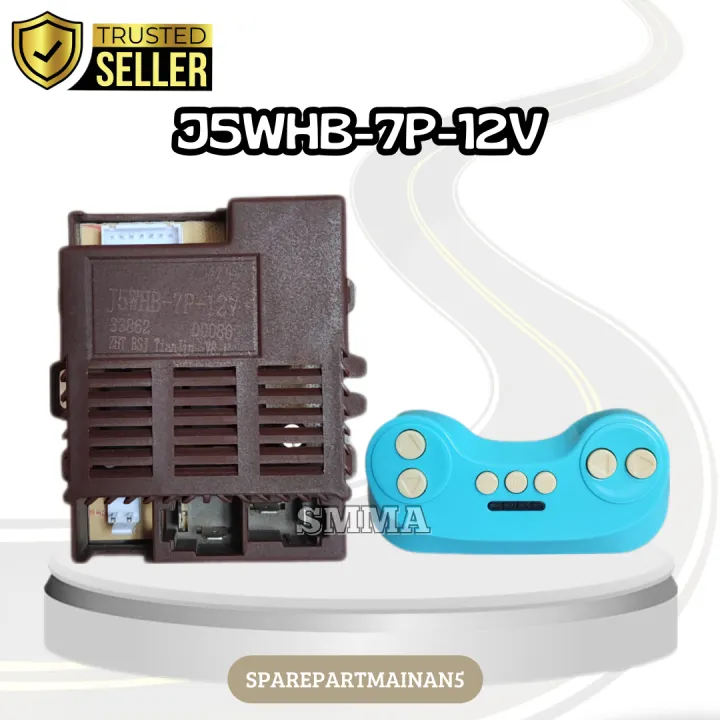 SMA5 || Receiver + Remote Control J5W-7P-12V (modul PCB) mobil mainan ...