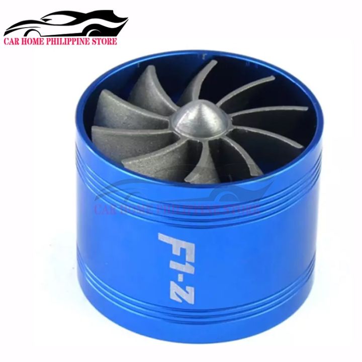 Aluminum Car Air Intake Turbonator Dual Fan Turbine Super | Lazada PH