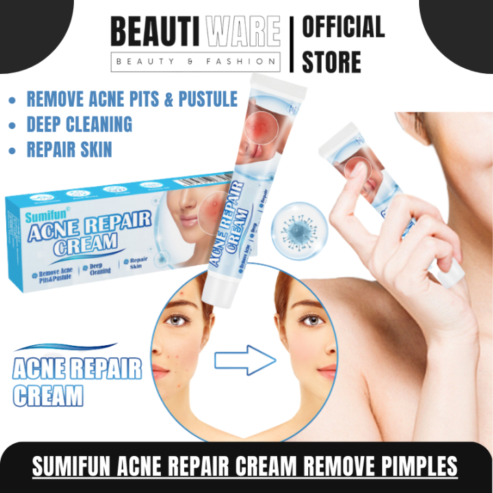 SUMIFUN Acne Repair Cream Remove Pimples Quickly 20g Remover Acne Cream Fades Acne Marks Repairs ...