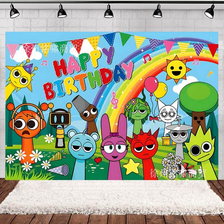 RA Sprunki Rhythm box Theme decoration Celebrate birthday Party ...