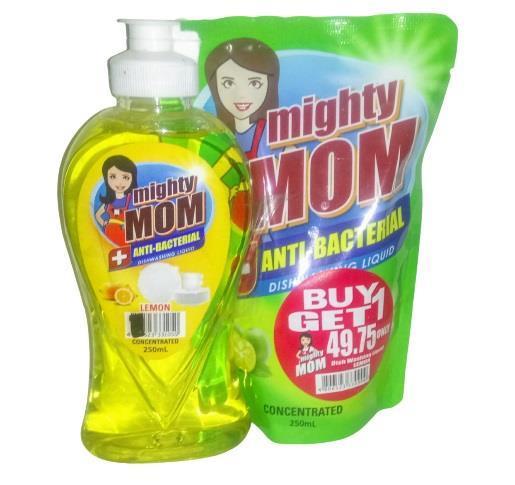 Mighty Mom Dishwashing Liquid Lemon 250ml | Lazada PH