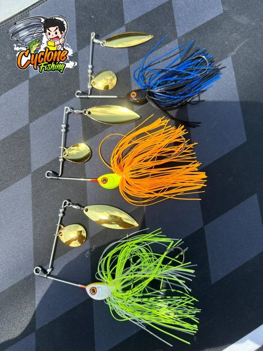 เหยื่อตกปลา สปินเนอร์เบท Cyclone 30 กรัม | Lazada.co.th