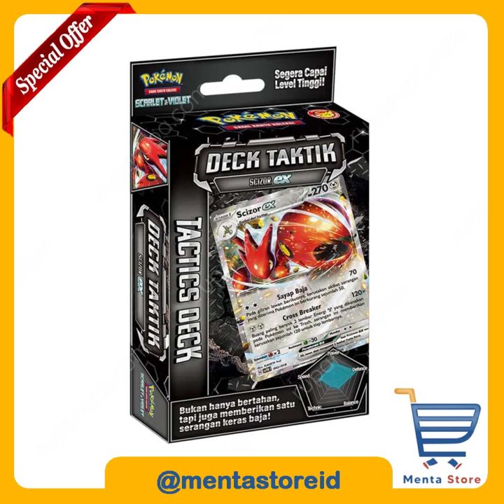 Kartu Pokemon TCG - Deck Taktik Scizor ex svTH - Starter Deck Pokemon Game Kartu Koleksi Scarlet ...