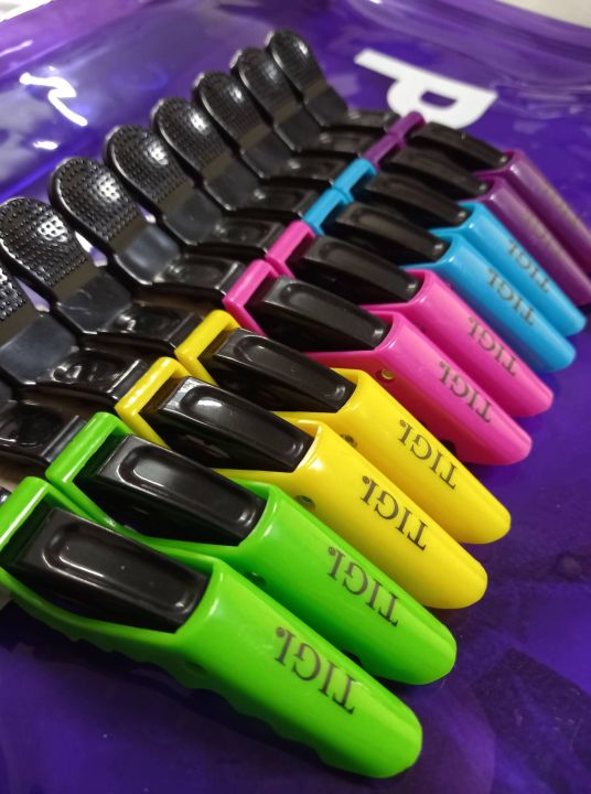 Rainbow Color Crocodile Hair Clip 10pcs for salon use | Lazada PH