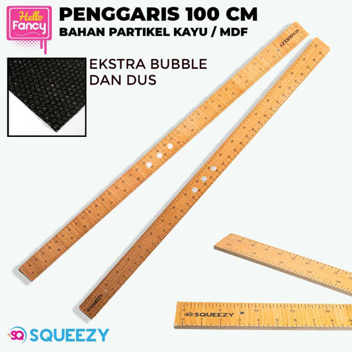 Penggaris Panjang / Penggaris Kayu 100cm / PARTIKEL KAYU / MDF CCKY100 ...