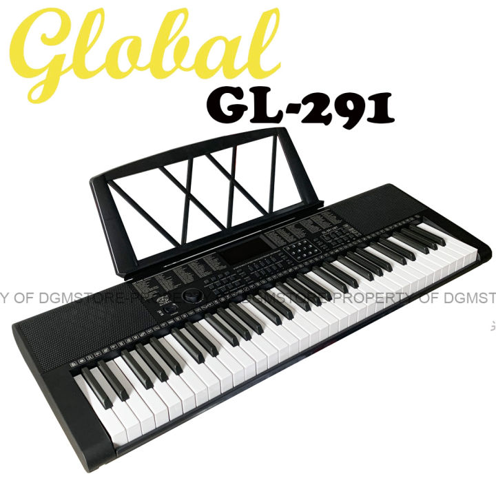 61 Keys Multi Function Electronic Keyboard Global GL-291 with Bluetooth complete set -dgmshop ...