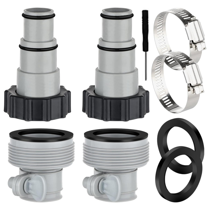 (OMAI) Swimming Pool Hoses Adapter Type A/B Connector for 1.25Inch and ...