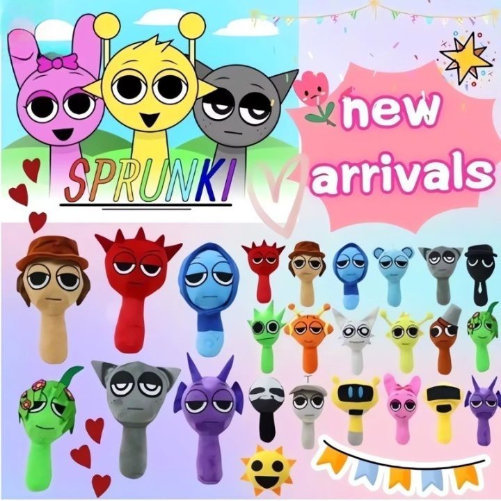 7 Warna Sprunki Plush Prunki Boneka Toys Rhythm Box New Surrounding The ...