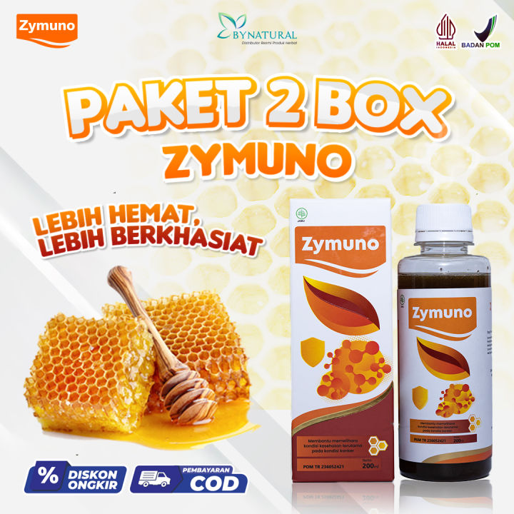 Paket 2 Box Madu Zymuno Cegah Kanker, Tumor dan Benjolan Vitamin Daya ...