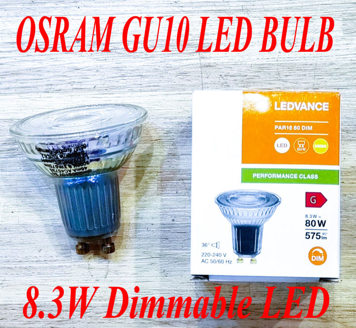 OSRAM Dimmable GU10 8.3W LED bulb 8.3W LED bulb equivalent to halogen ...