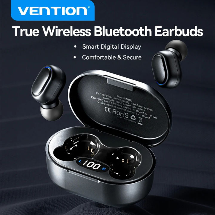 Vention Bluetooth 5.3 earphone wireless earbuds headset AAC SBC sport ...