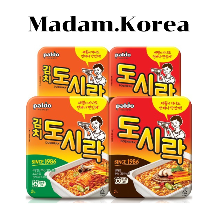 Paldo Doshirak Original Kimchi Ramen Ramyun พัลโด โทชีรัก มาม่าเกาหลี มาม่าถ้วยพร้อมทาน รสกิมจิ ...