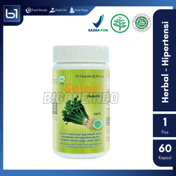 SELERI Borobudur Herbal 60 Kapsul, Jamu Hipertensi, Darah Tinggi, Ekstrak Seledri | Lazada Indonesia