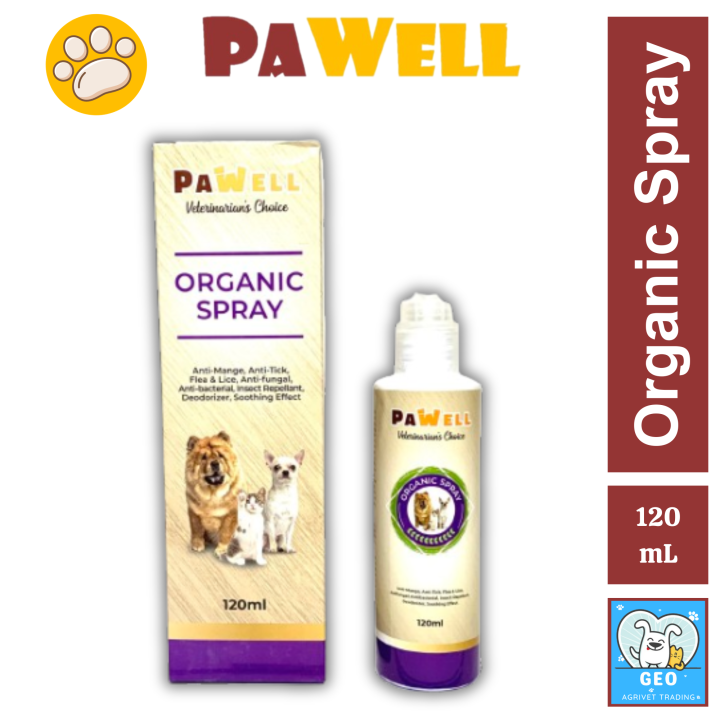 [GEO AGRIVET] 1pc Pawell Anti Mange Anti Tick & Flea Organic Pet Spray ...
