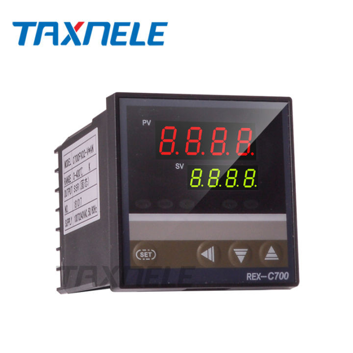 220V Temperature Controller REX-C700 C700 Oven Thermostat Universal Input Relay Output SSR ...