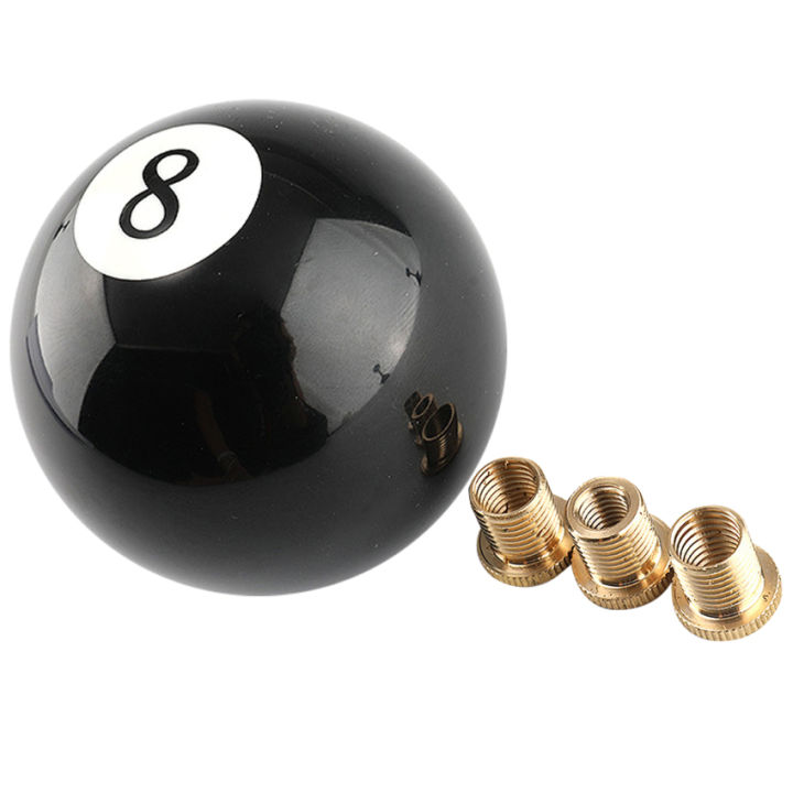Universal Black 8 Ball Gear Knob Short Shifter Knob สำหรับรถส่วนใหญ่อะ ...