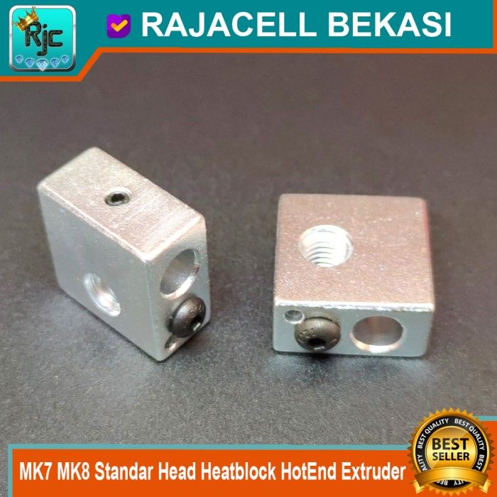 MK7 MK8 Standar Head Heatblock Aluminium Heating Block HotEnd Extruder ...