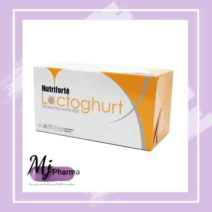 Nutriforte Lactoghurt Probiotics with FOS 30 Chewable tablets | Lazada