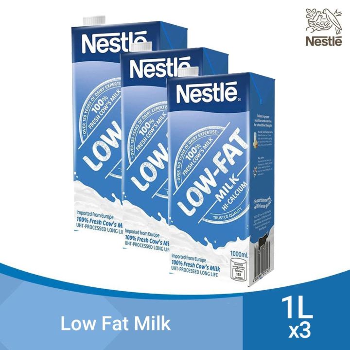 Nestle Low Fat Milk 1L - Pack of 3 | Lazada PH