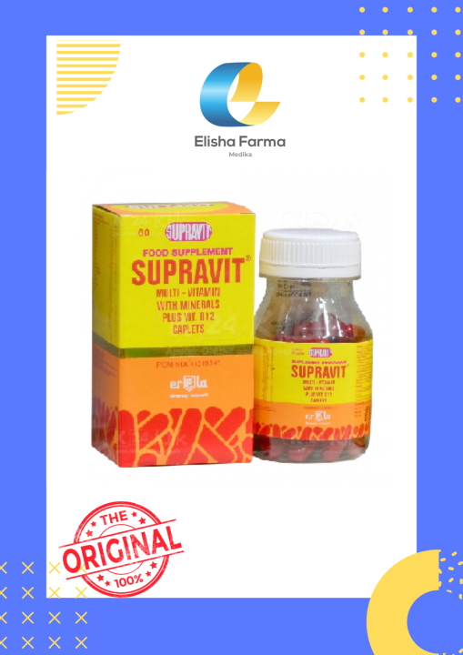 Supravit Tablet (Botol 60tablet) - Suprafit Tablet Multivitamin Mineral ...