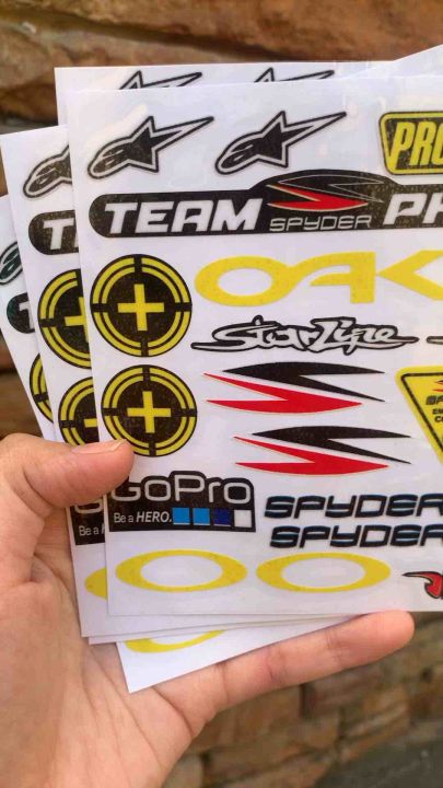 Spyder Helmet Visor Sticker Decals | Lazada PH