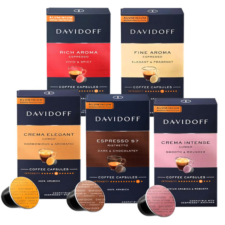Davidoff Capsules กาแฟแคปซูล รสนุ่มละมุน เข้มข้น พรีเมียม ใช้กับเครื่อง ...